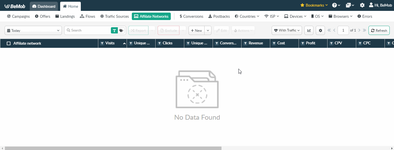 MaxBounty Settings | BeMob Help Center