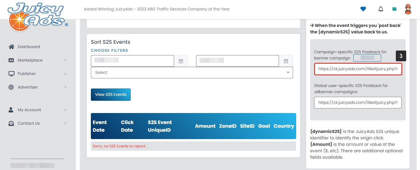 JuicyAds Settings | BeMob Help Center