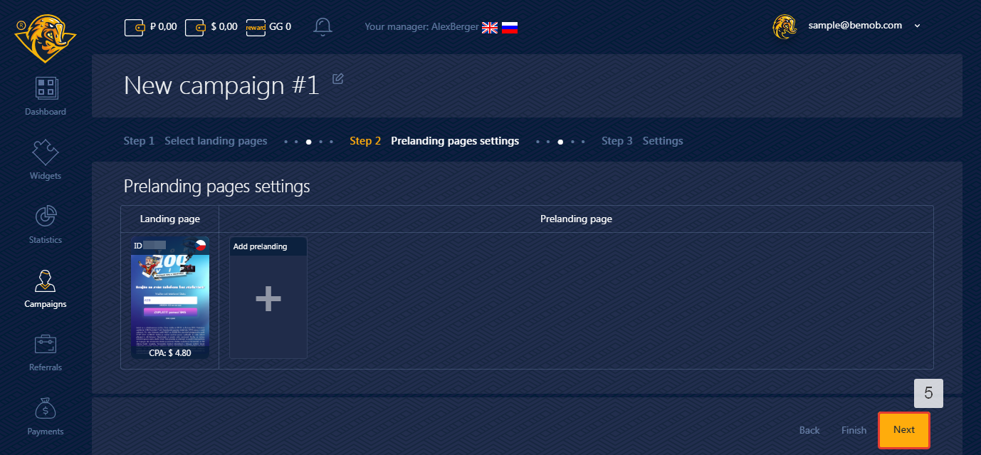 Golden Goose Settings | BeMob Help Center