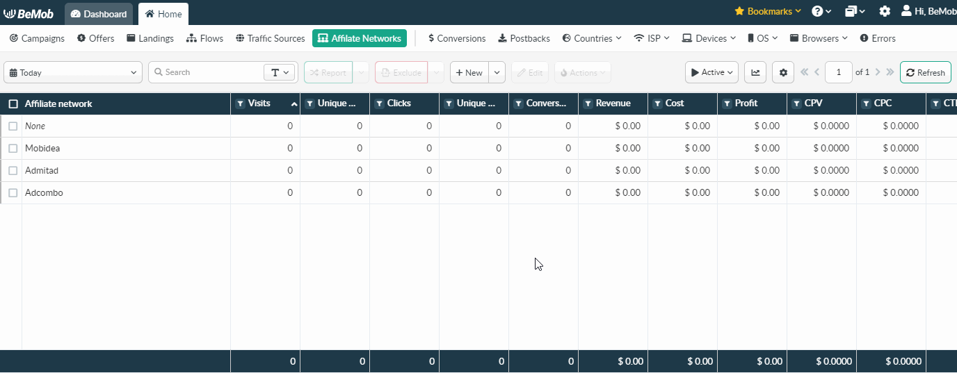 AdWork Media Settings | BeMob Help Center