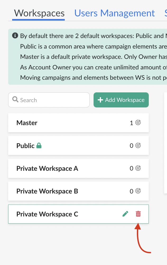 Managing Workspaces | BeMob Help Center